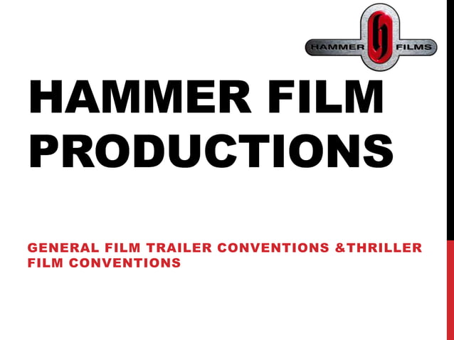 Hammer film productions and conventions | PPTX