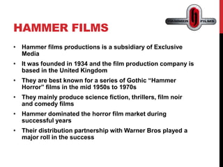 Hammer film productions and conventions | PPTX