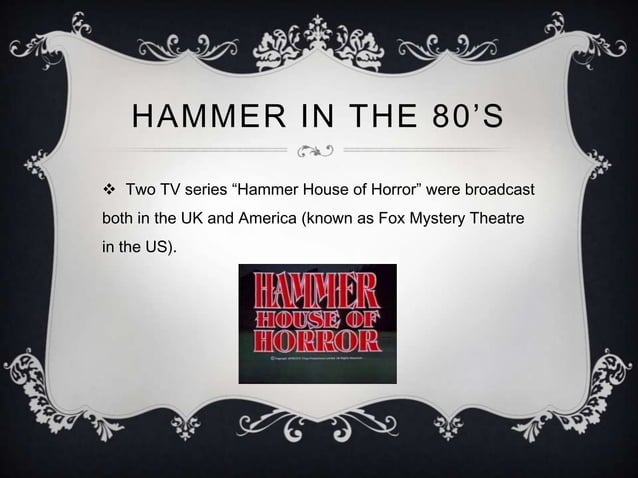 Hammer horror | PPT