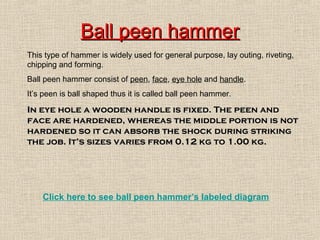 Types ofHammers | PPT
