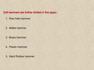 Types ofHammers | PPT