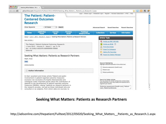 Hammersmith_The Promise of Patient Engagement_ Bionanotechnology ...