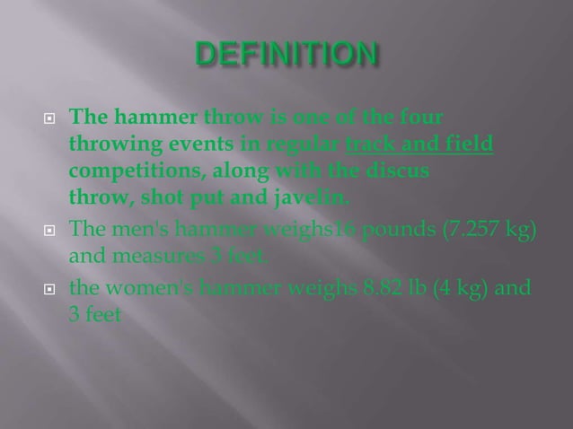 Hammer throw | PPTX