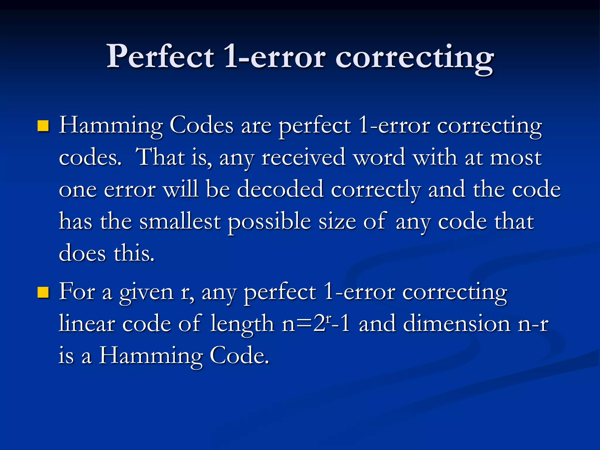 Hamming codes | PPT