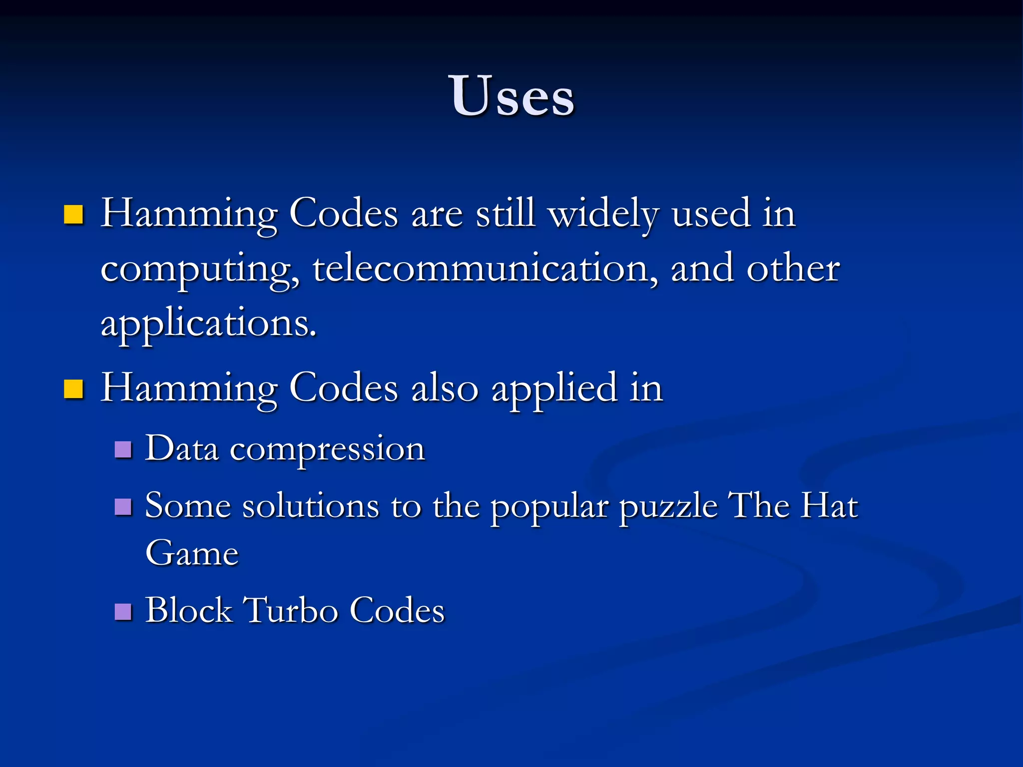 Hamming codes | PPT