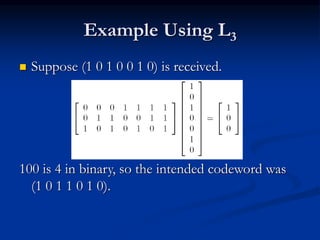 Hamming codes | PPT