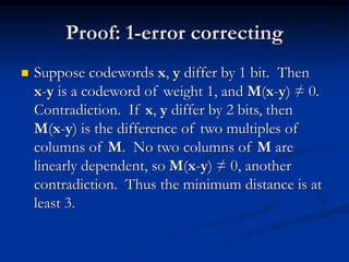 Hamming codes | PPT