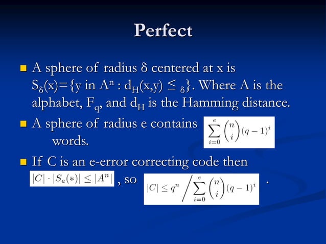 Hamming codes | PPT | Programming Languages | Computing