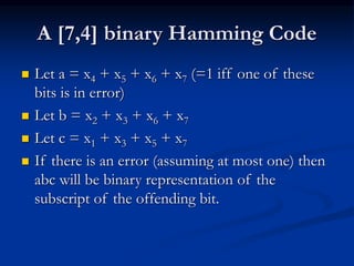 Hamming codes | PPT
