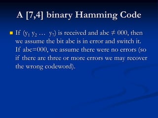 Hamming codes | PPT