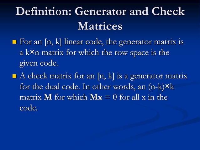 Hamming codes | PPT | Programming Languages | Computing