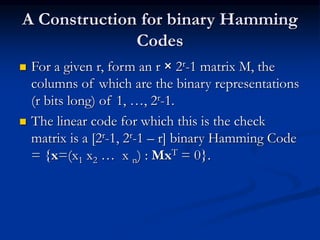 Hamming codes | PPT