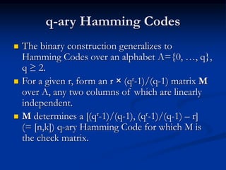 Hamming codes | PPT