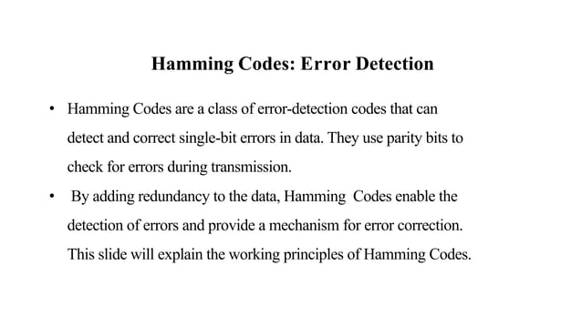 hamming codes and Cyclic codes.pptx