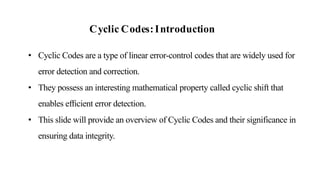 hamming codes and Cyclic codes (1).pptx