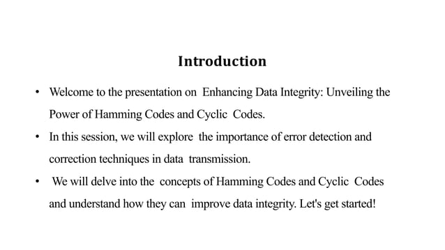 hamming codes and Cyclic codes (1).pptx