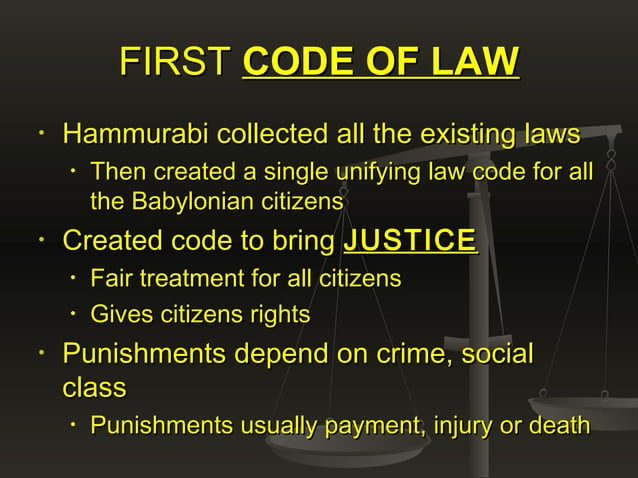 Hammurabi | PPT | Judaism | Religion & Spirituality