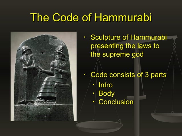 Hammurabi | PPT | Judaism | Religion & Spirituality