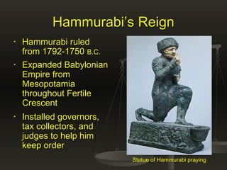 Babylonian Empire Hammurabi