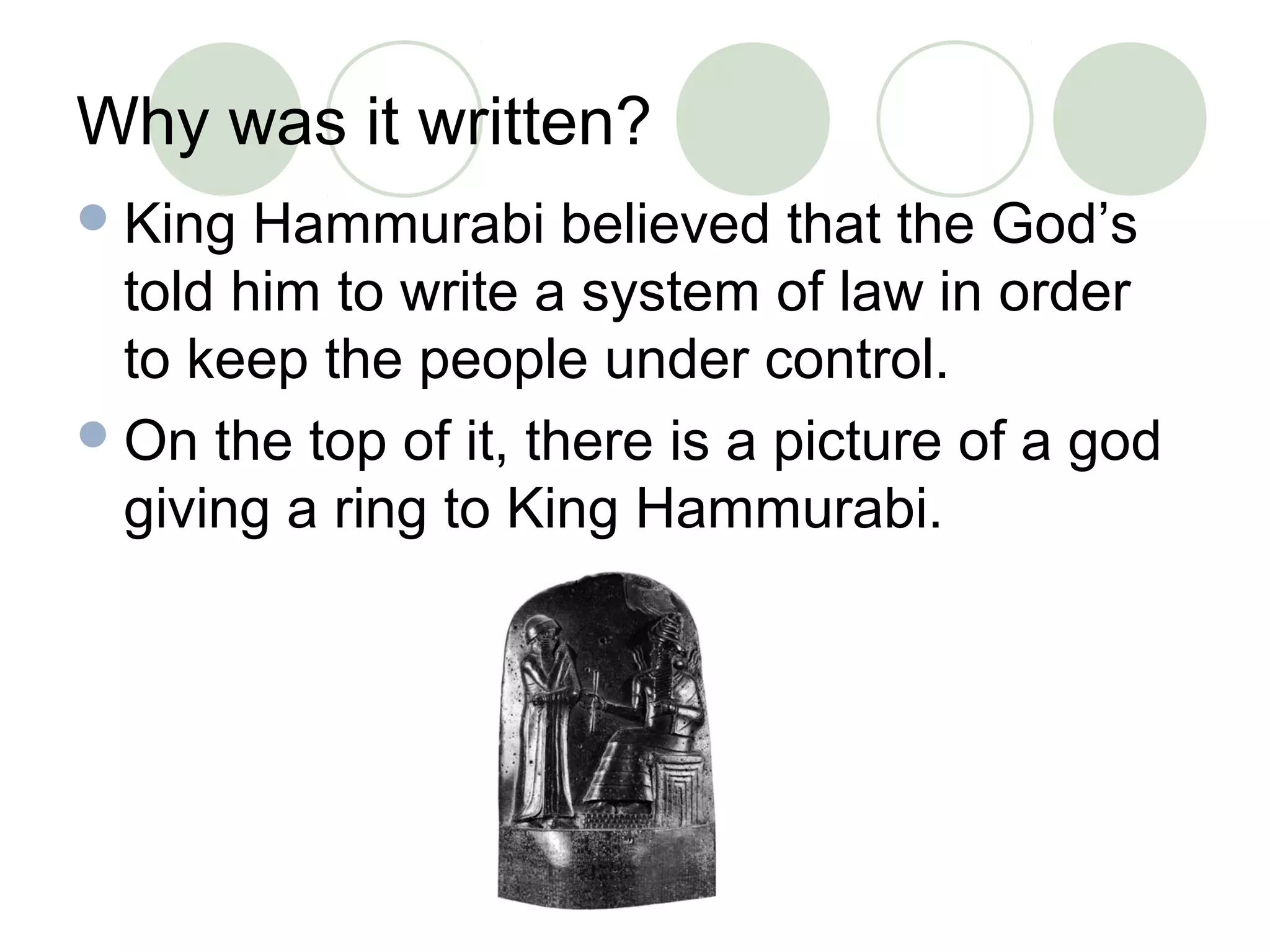 Hammurabi’s code | PPT