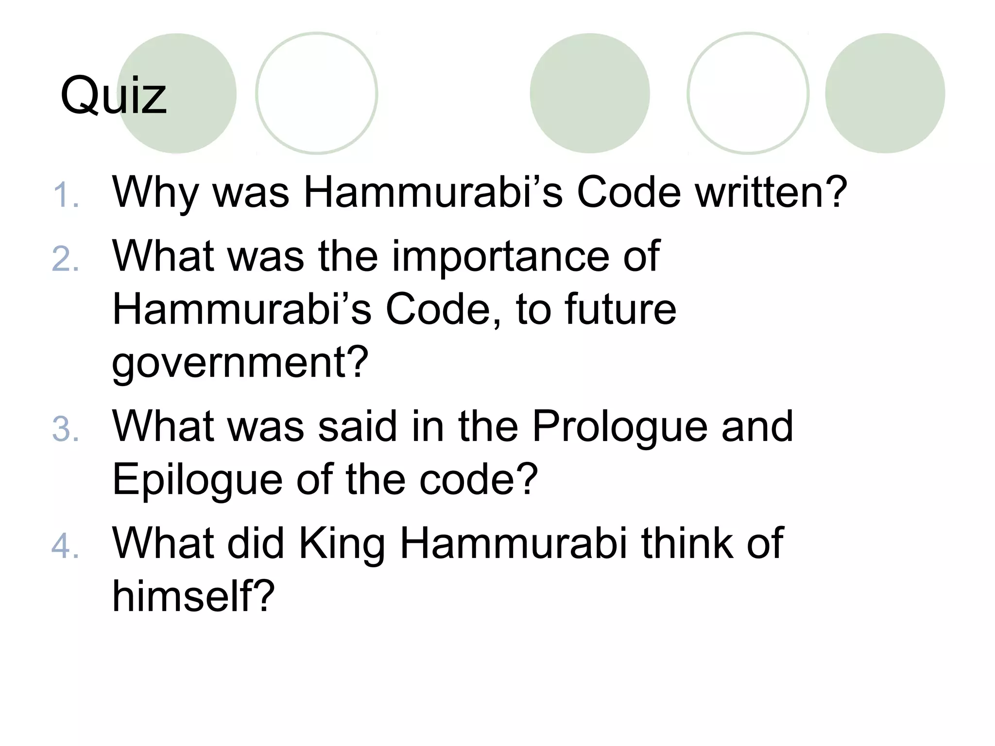 Hammurabi’s code | PPT