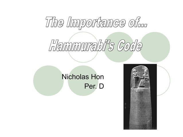 Hammurabi’s code | PPT
