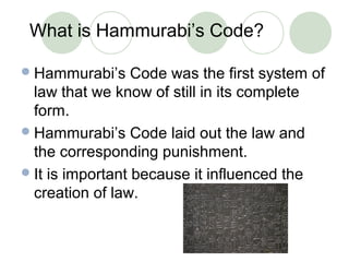 Hammurabi’s code | PPT