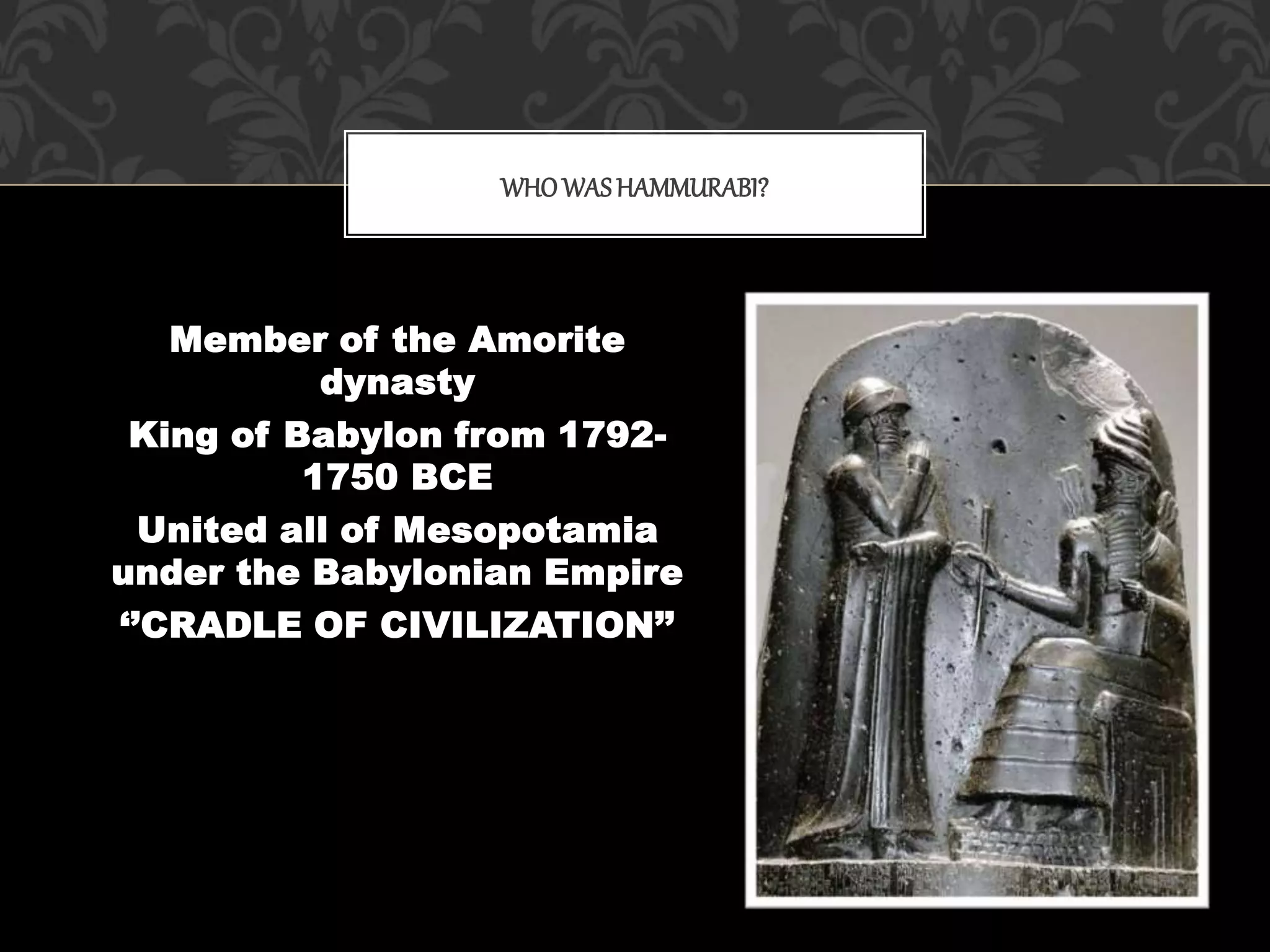 Hammurabis code | PPT