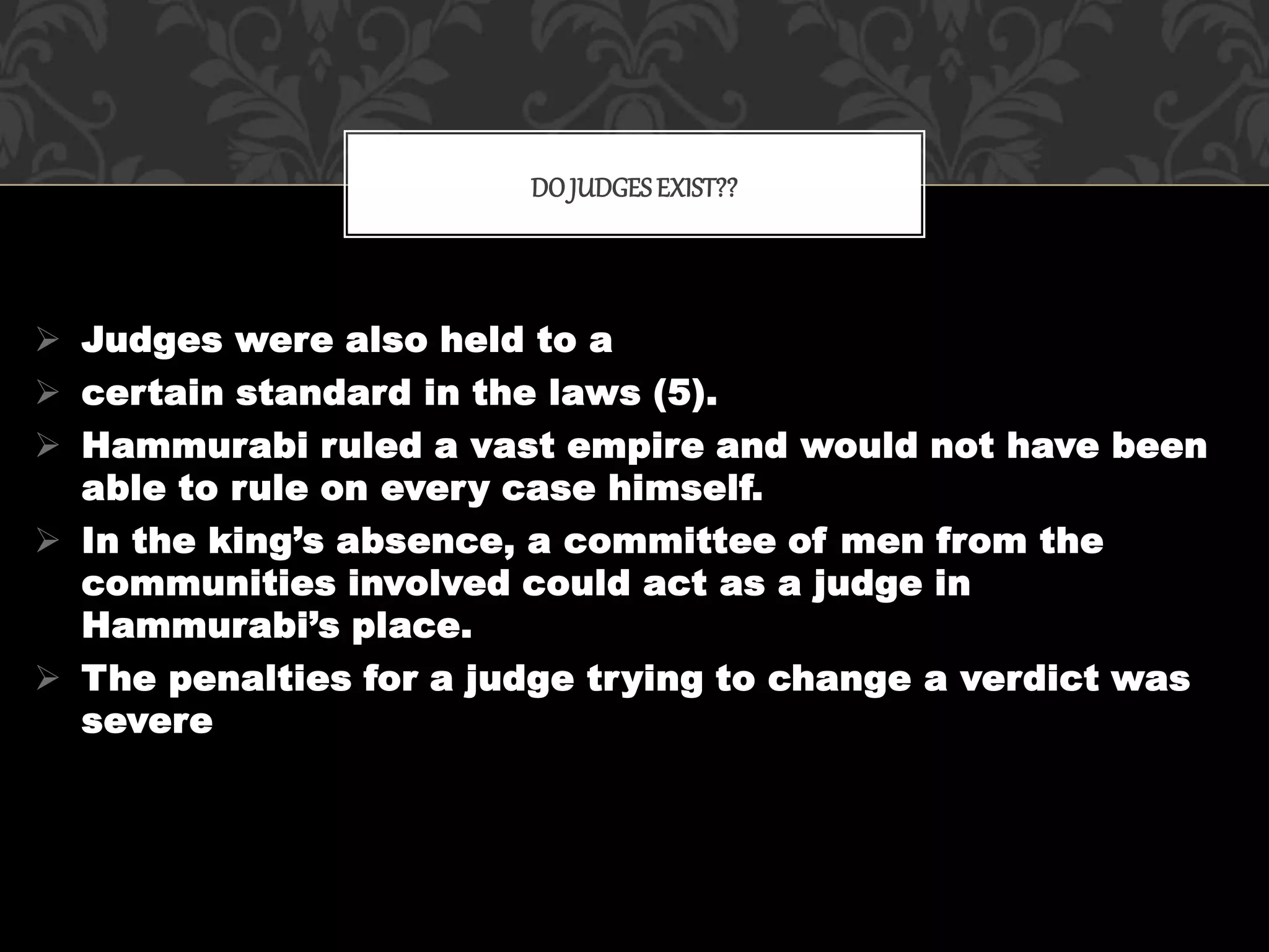 Hammurabis code | PPT