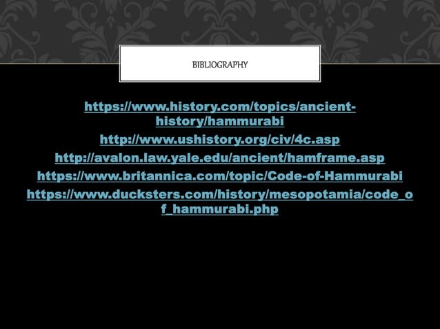 Hammurabis code | PPT