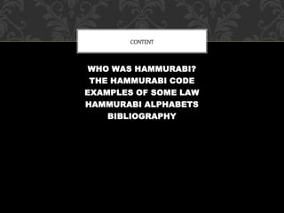 Hammurabis code | PPT