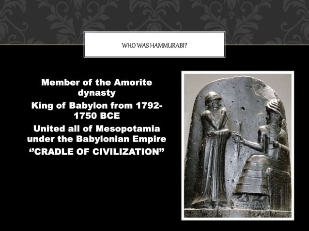 Hammurabis Code Ppt