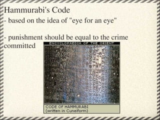 Hammurabis Code and its introduction to law | PPT