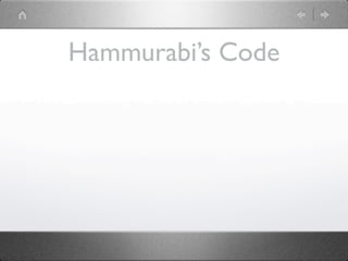 Hammurabi's code intro 1112 | KEY