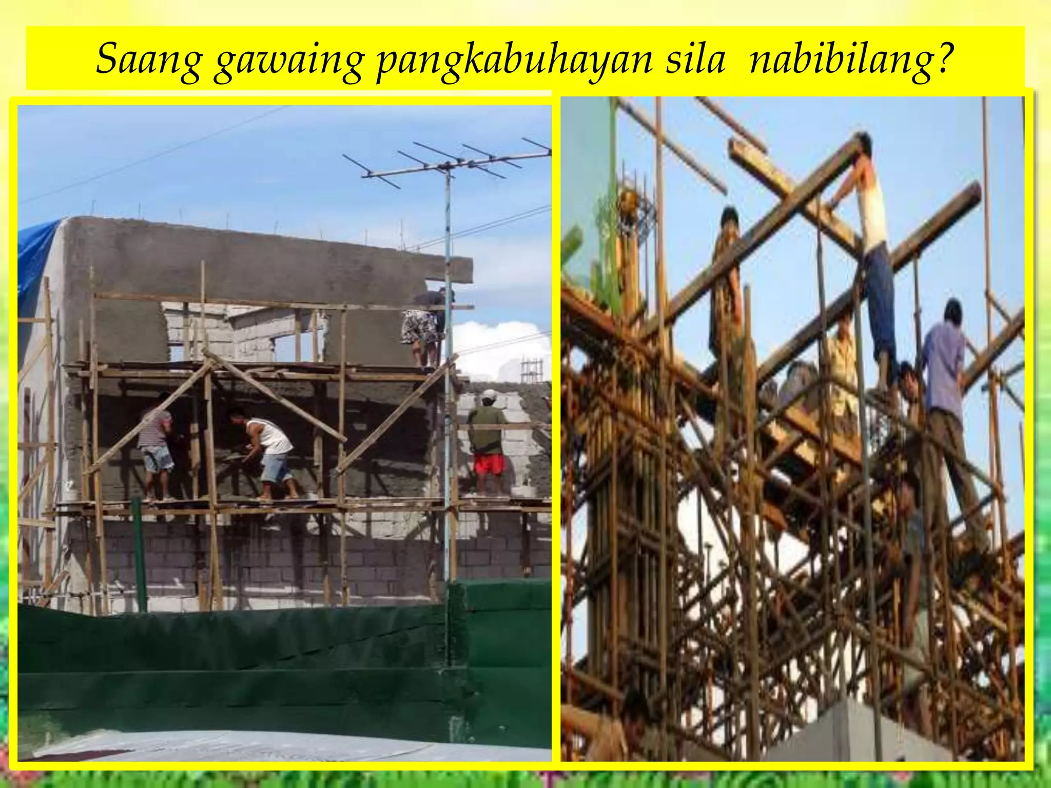 Hamon at oportunidad sa mga gawaing pangkabuhayan ng bansa | PPTX