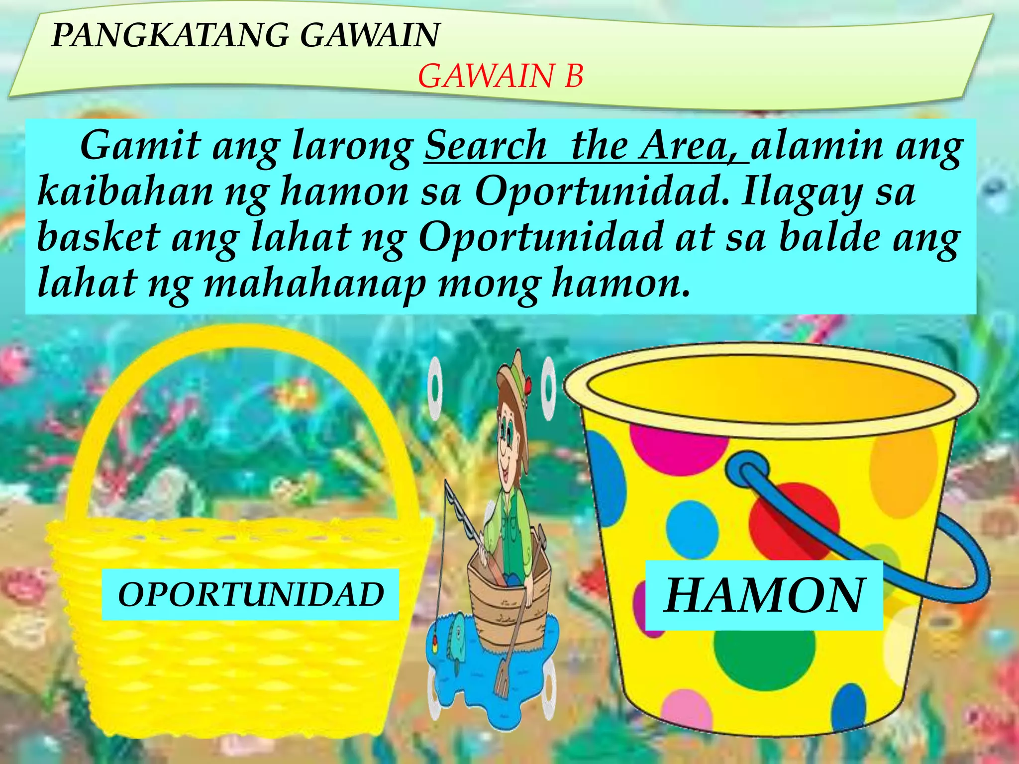 Hamon at oportunidad sa mga gawaing pangkabuhayan ng bansa | PPTX