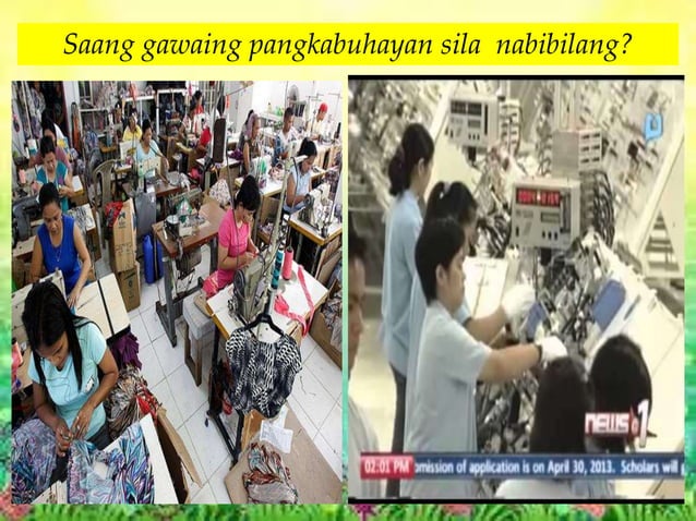 Hamon at oportunidad sa mga gawaing pangkabuhayan ng bansa | PPTX