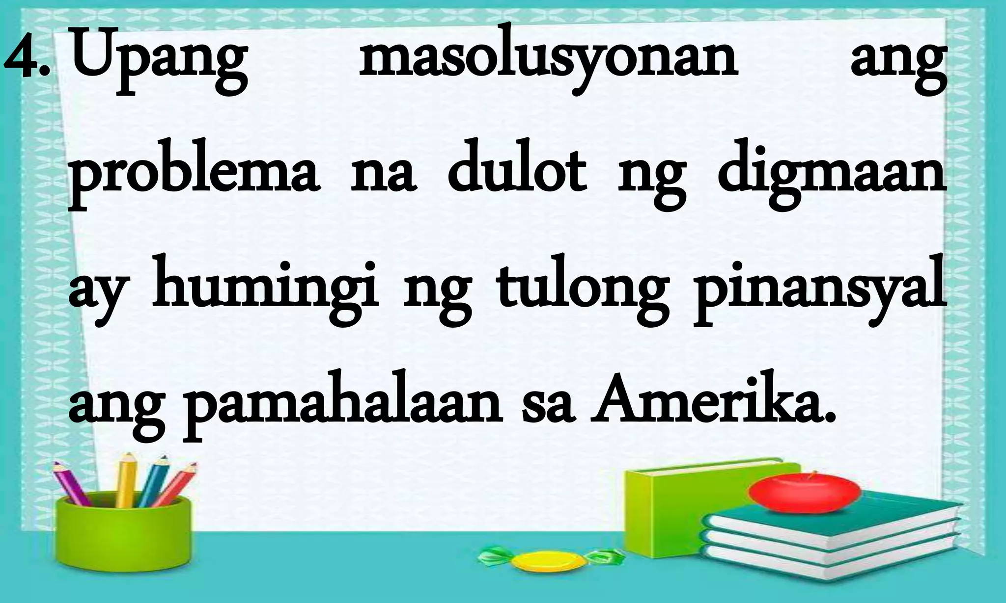 Hamon at suliranin pagkatapos ng ikalawang pandaigdigang digmaan sa bansang pilipinas | PPTX