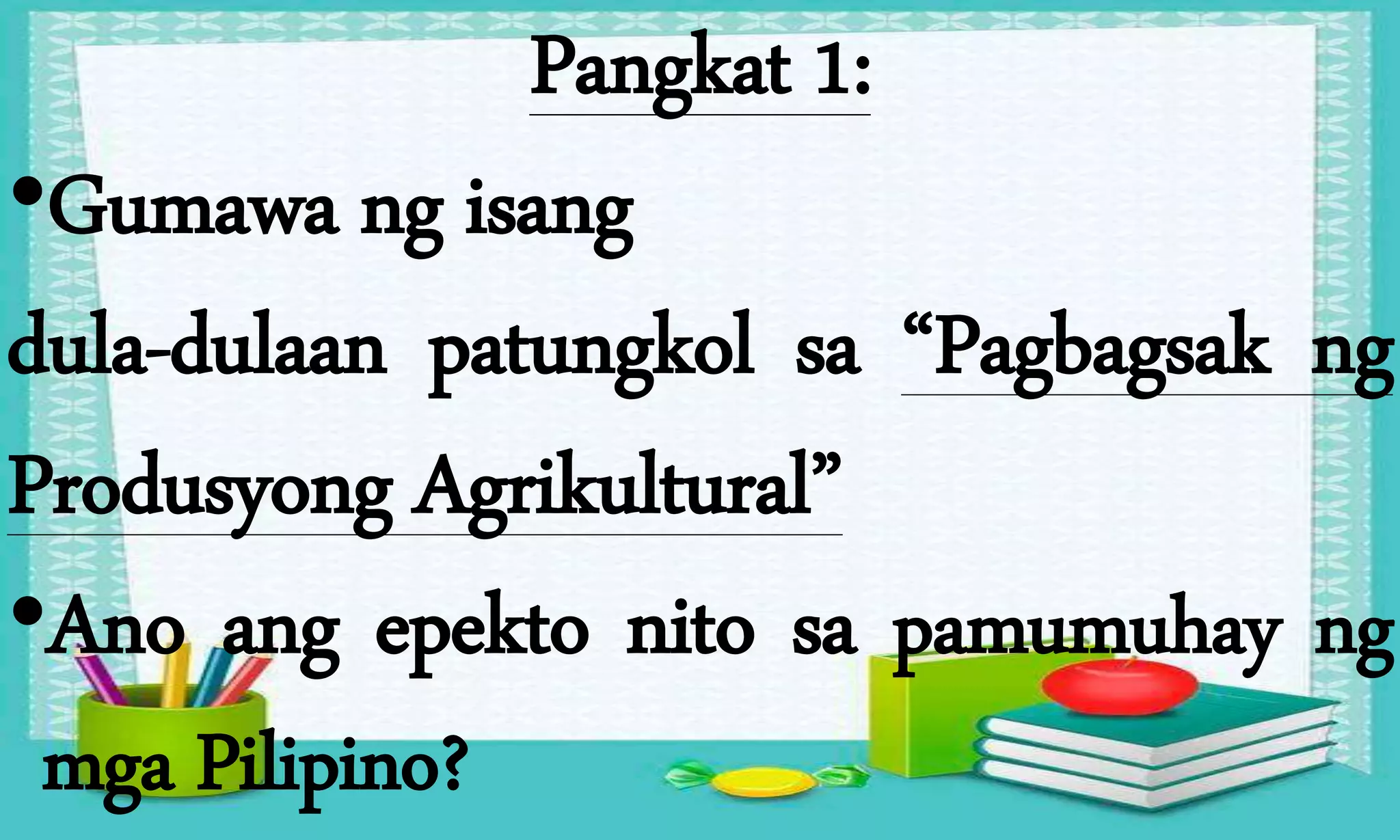 Hamon at suliranin pagkatapos ng ikalawang pandaigdigang digmaan sa bansang pilipinas | PPTX