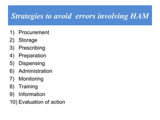 High alert medication presentation drugs | PPT