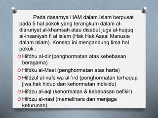 HAK ASASI MANUSIA DALAM KONSEP ISLAM | PPTX