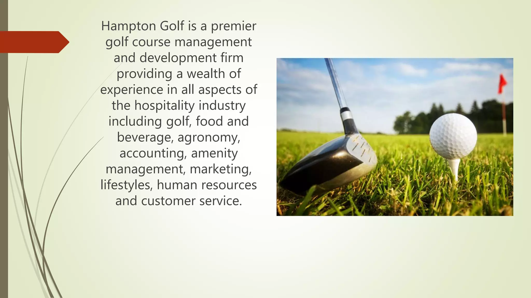 Golf Course Management | PPT
