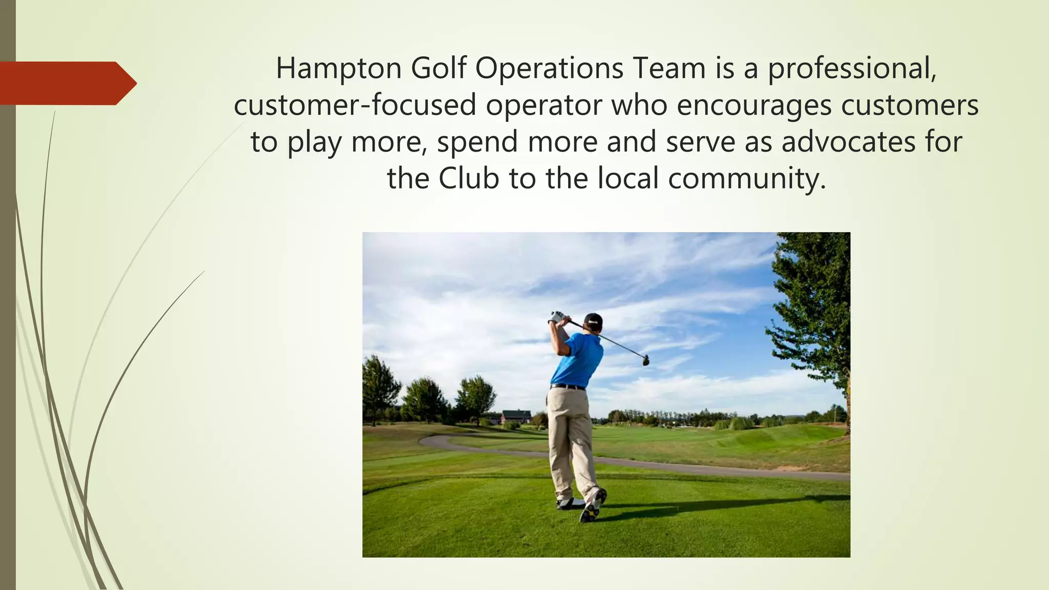 Golf Course Management | PPT