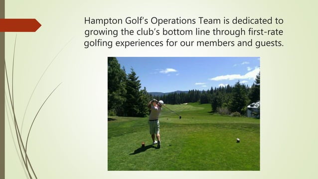 Golf Course Management | PPT