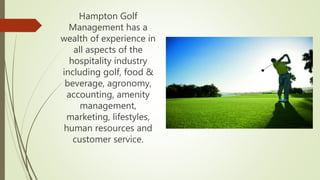 Golf Course Management | PPT