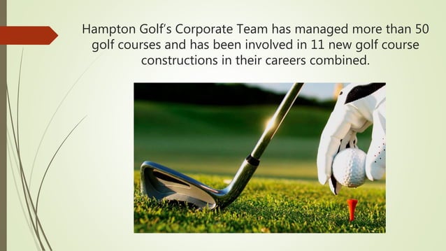 Golf Course Management | PPT