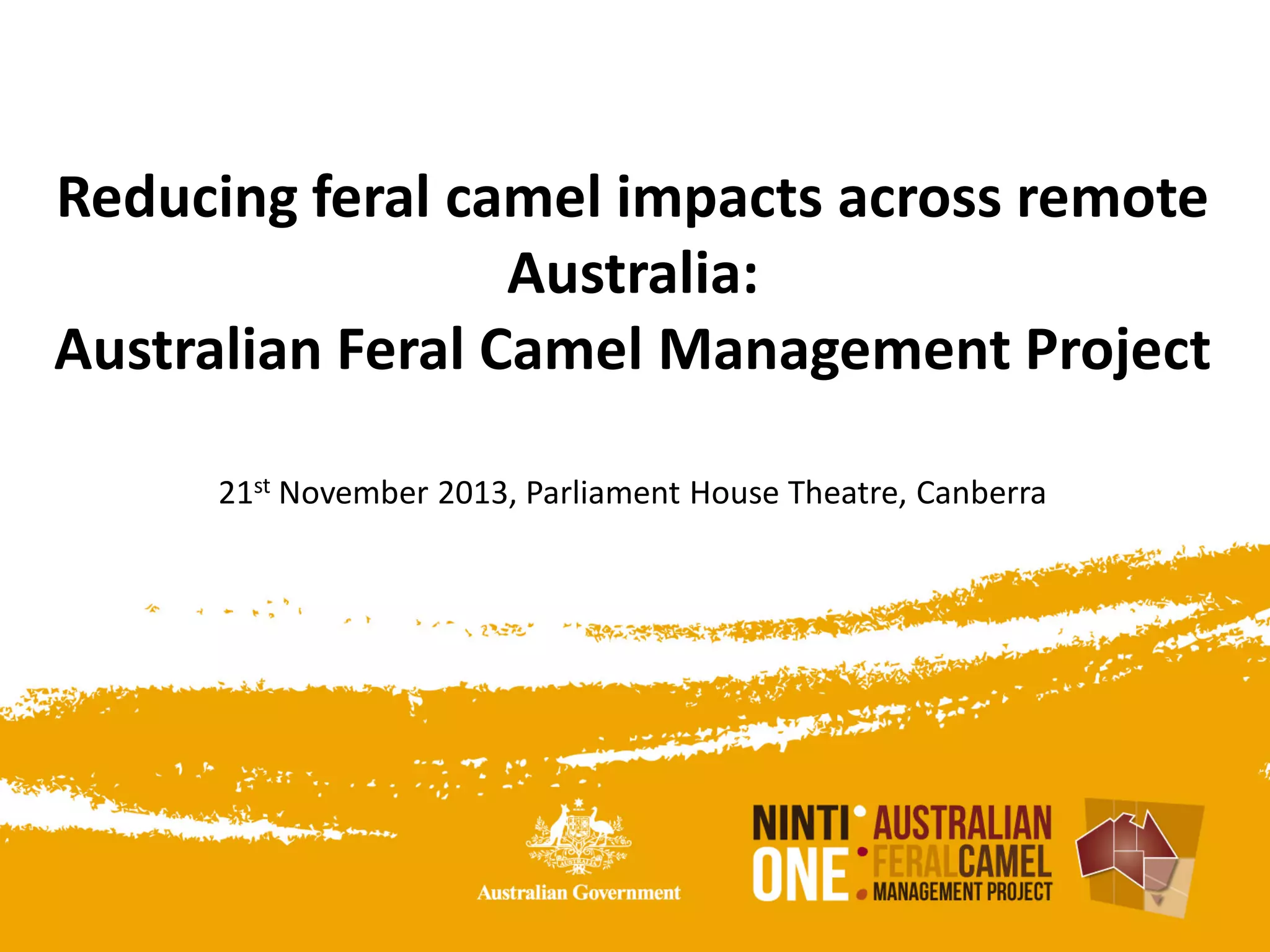 Karl Hampton: 'Aboriginal community views on feral camel impacts and ...