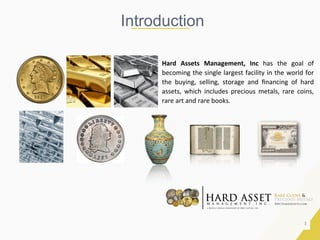Hard Assets Management BMC Investor Presentation | PDF | Stamps and ...
