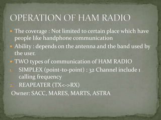 HAM radio | PPT