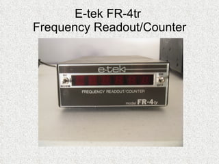 Ham Radio Inventory | PPT